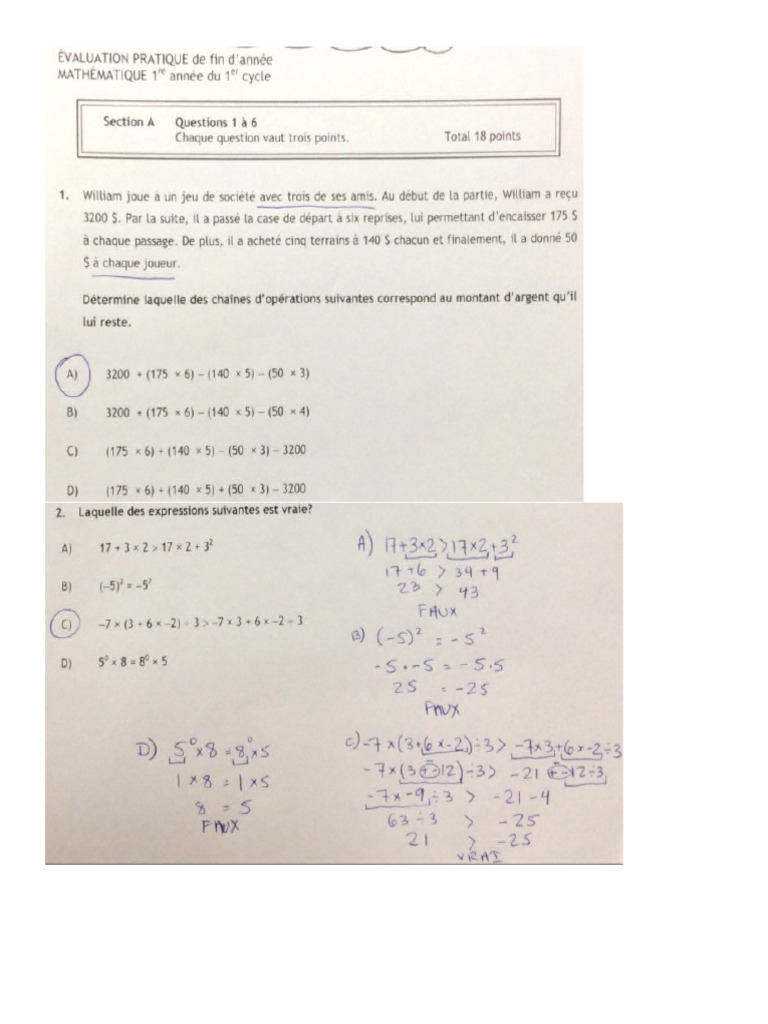 5 - Pratique Dexamen c2 Corrigé Partie 1 | PDF