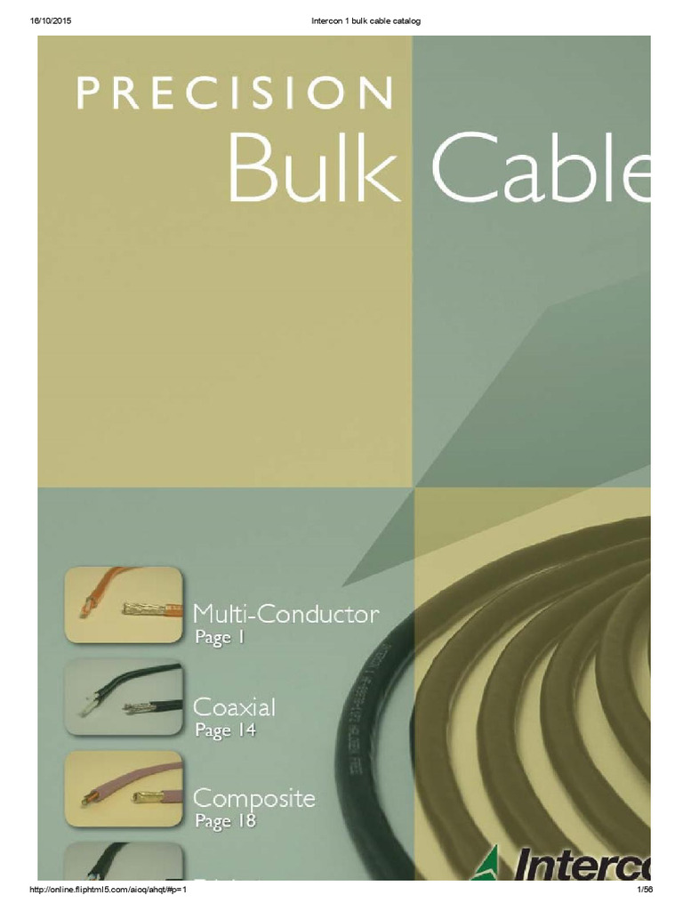 Intercon 1 Bulk Cable Catalog | PDF