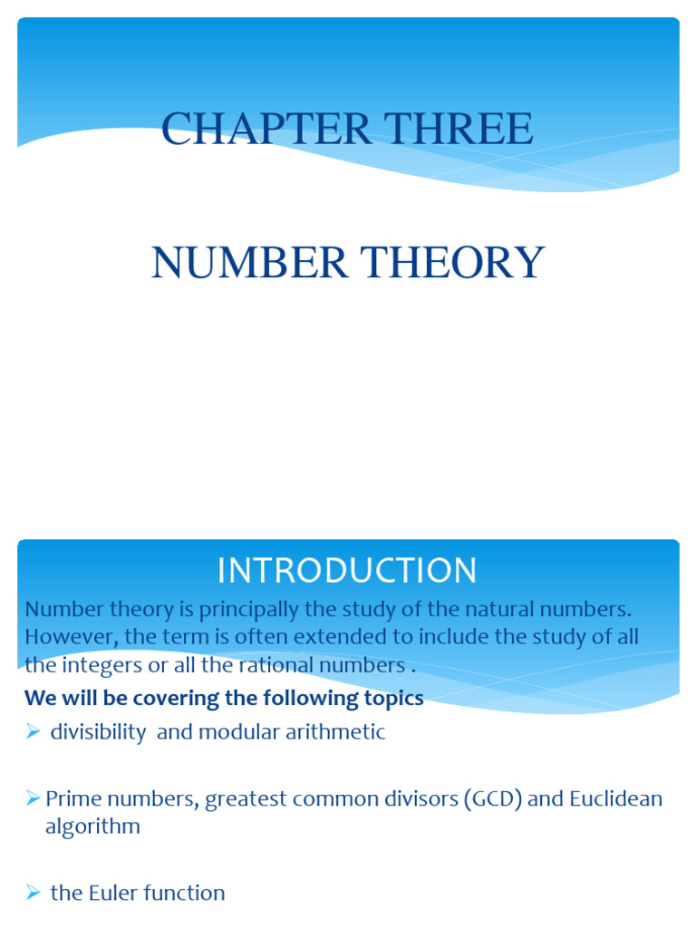 Number Theory Pdf Number Theory Arithmetic