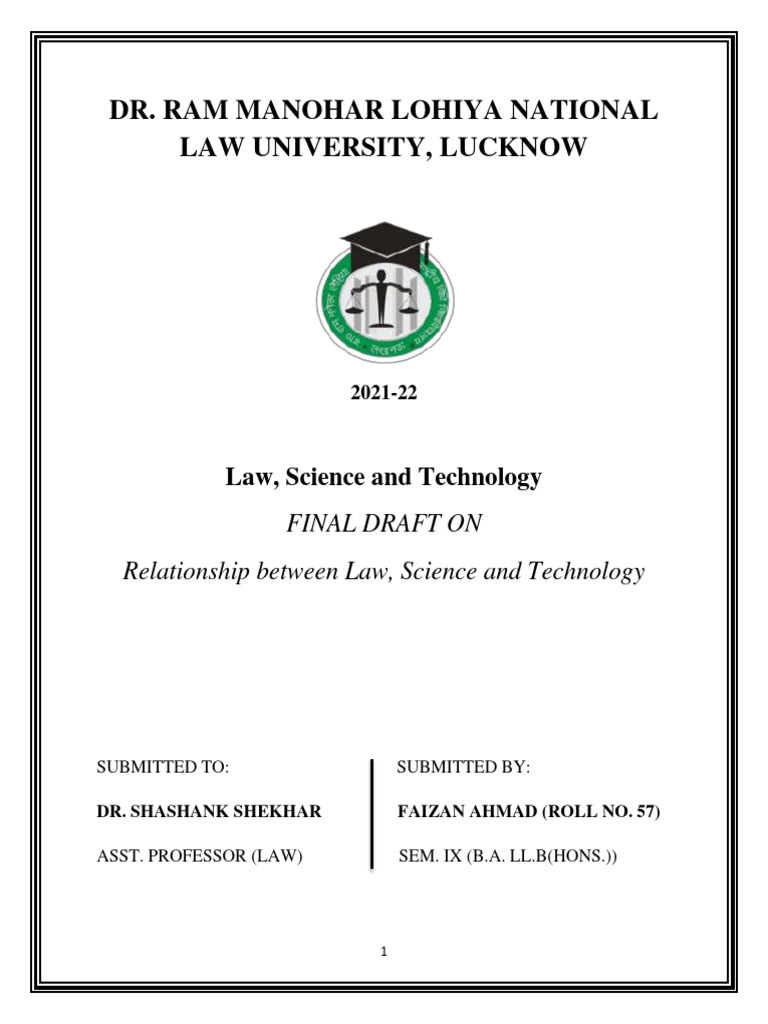 Law, Science&tech Project | PDF | Science | Daubert V. Merrell Dow ...