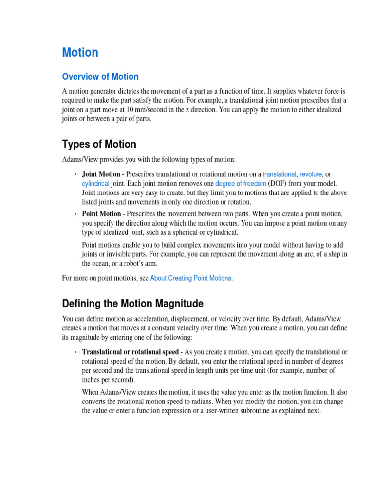 Building Models Motion | PDF | Velocity | Acceleration