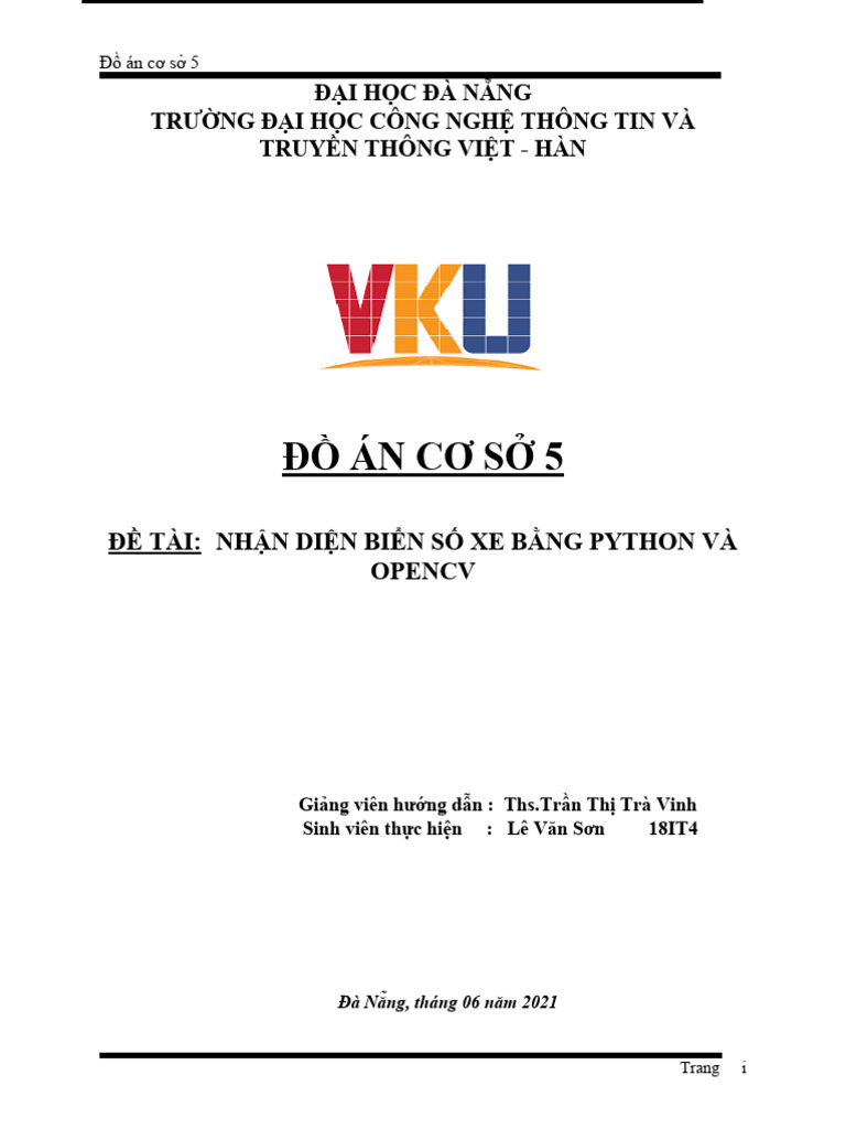 Do An Co So 5 Le Van Son Pdf