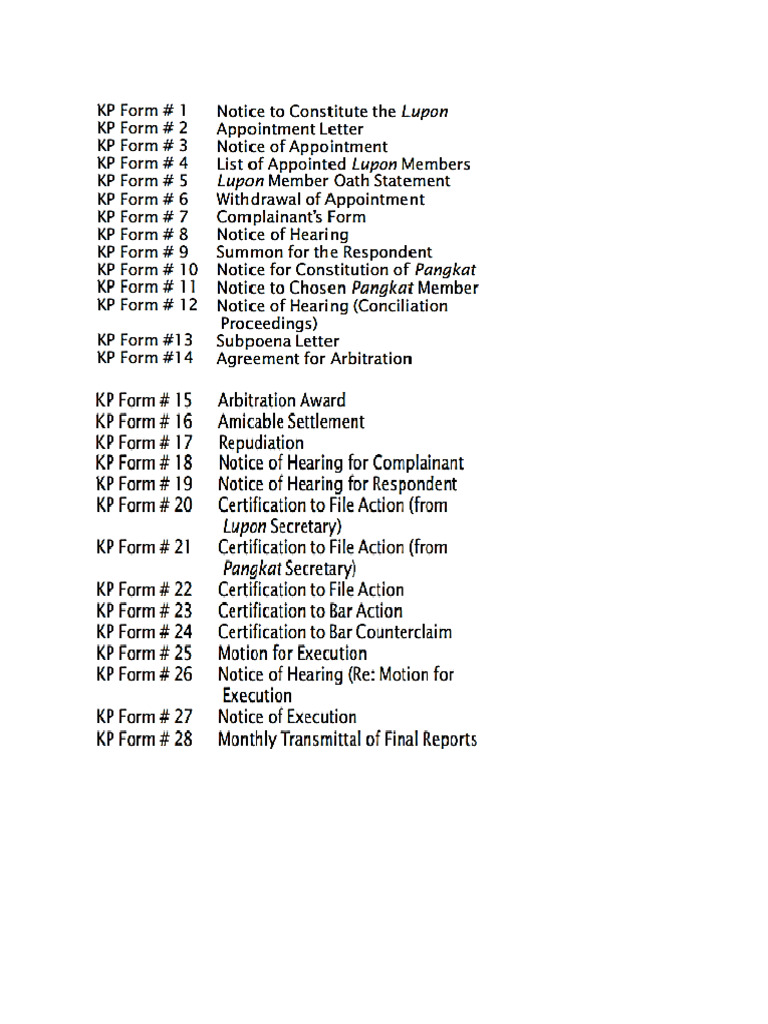 KP Forms | PDF