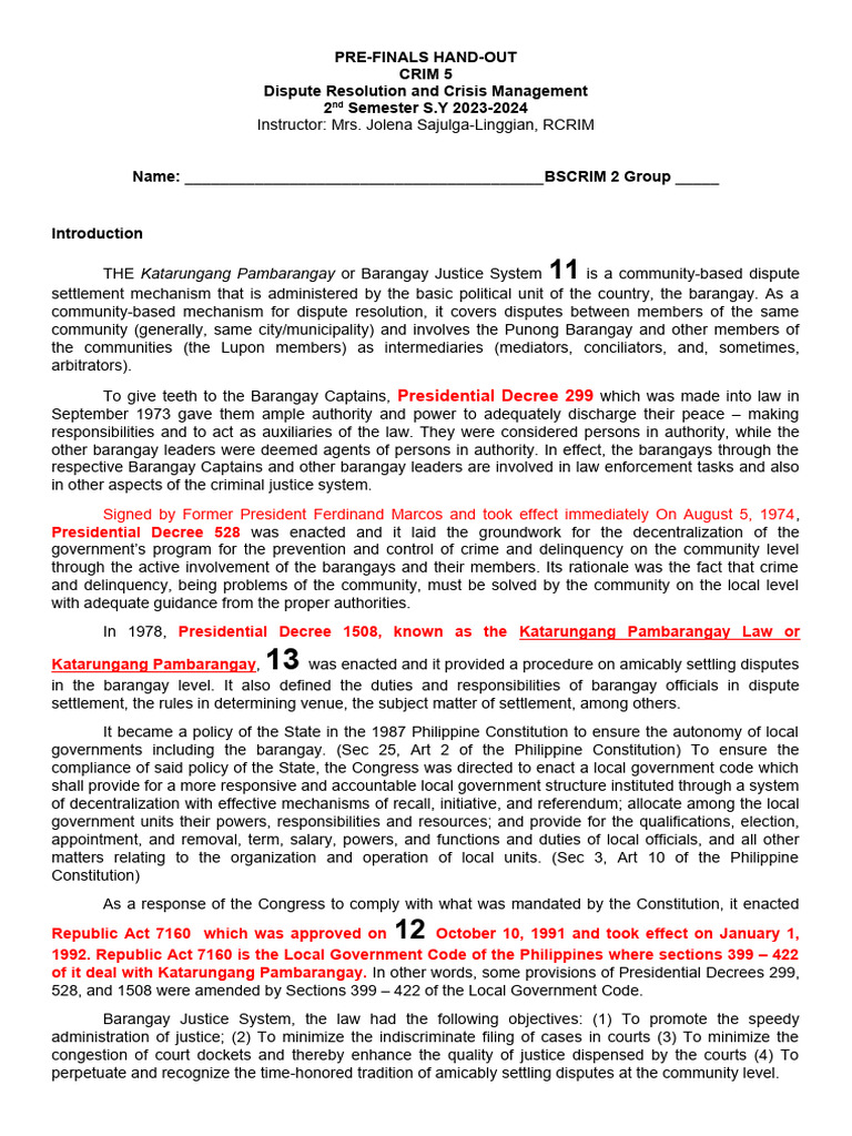 Pre-Final - Discussion | PDF | Restorative Justice | Mediation