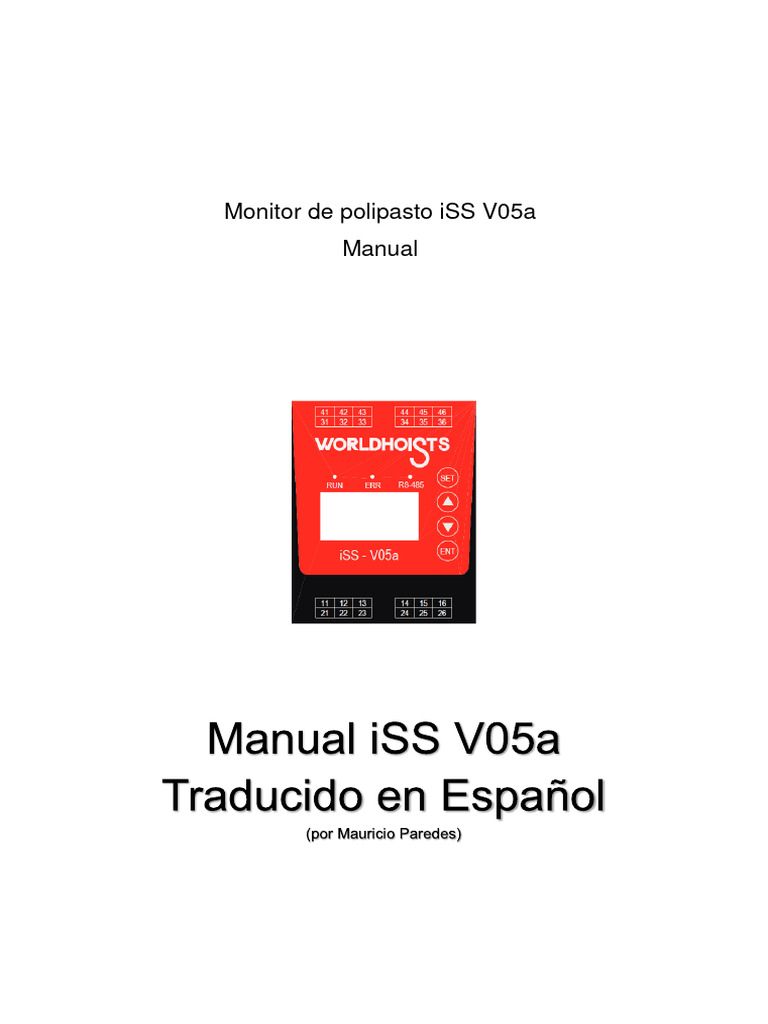 iSS-V05a Manual - V101 en Español (Traducido) | PDF | Ingeniería Informática | Bienes manufacturados