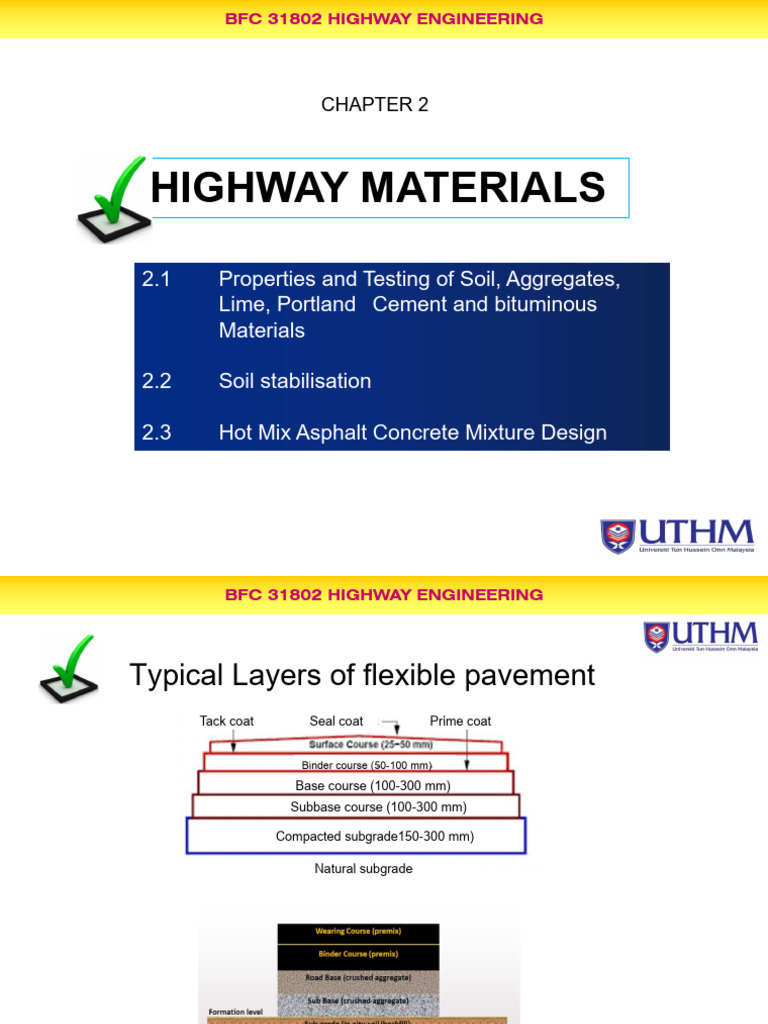 Highway Materials and Pavement Layers | PDF | Road Surface | Road
