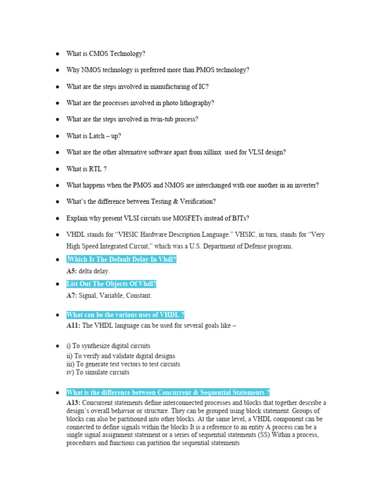 VLSI | Download Free PDF | Vhdl | Field Programmable Gate Array