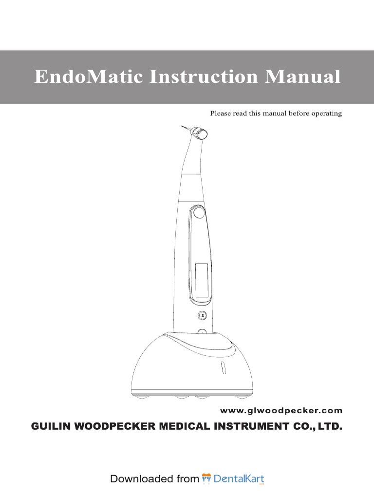Woodpecker Endomatic Endomotor | PDF | Sterilization (Microbiology ...