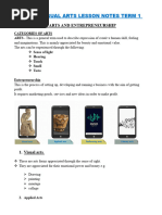 Grade 9 Creative Arts Project 004 - 2025 | PDF | Songs | The Arts