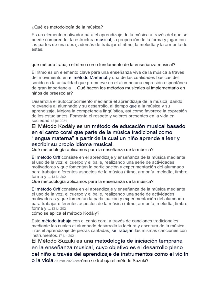 metodologia de la musica (1) | PDF | Musicología