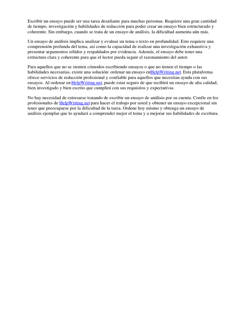 Ejemplo de Ensayo de Análisis | PDF | Scribd | Electronic Publishing