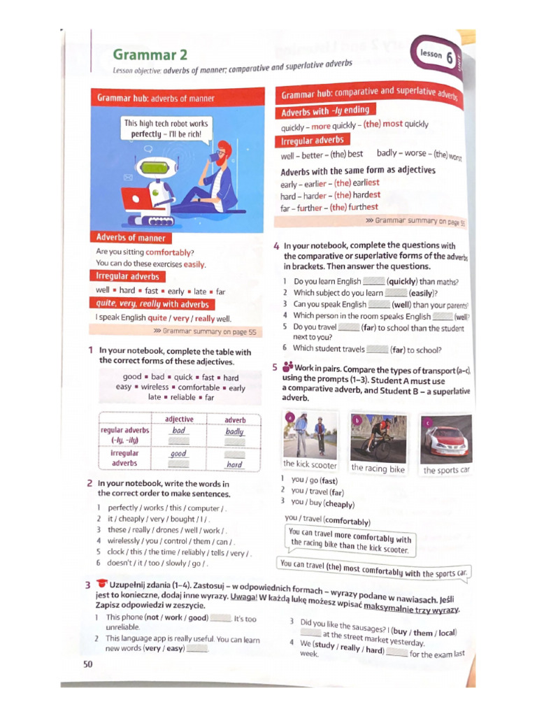 Grammar Hub Comparative and Superlative Adverts | PDF