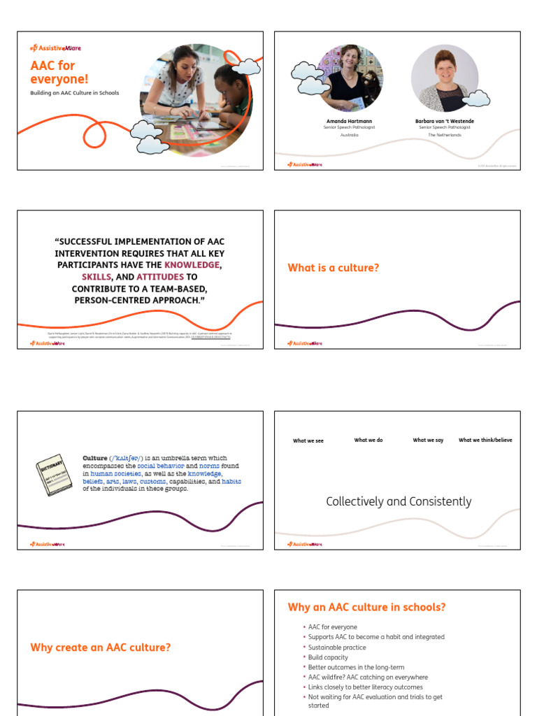 AAC culture in schools-2021-HANDOUT | PDF | Mentorship | Curriculum