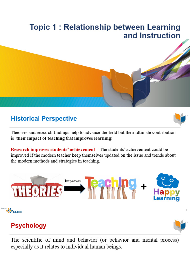 Lesson 1 Relationship Between Learning and Instruction | PDF | Learning ...