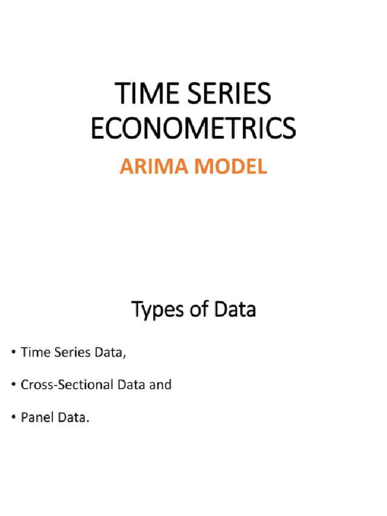 Time Series Analysis Using Eviews Programer | PDF