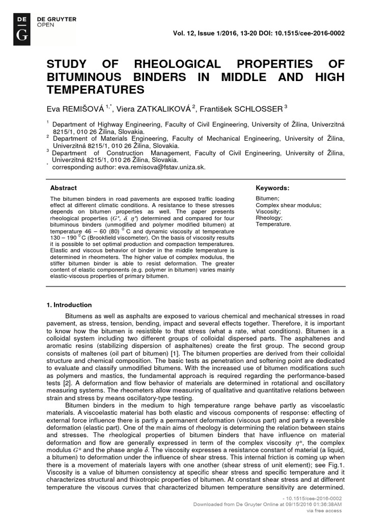 Carl L. Monismith (1959) | PDF | Viscosity | Viscoelasticity
