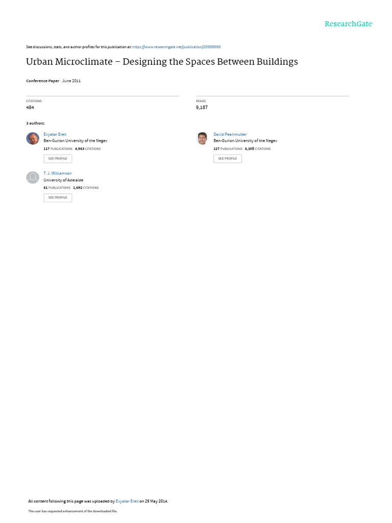 Urban Microclimate - Designing The Spaces Between Buildings: June 2011 ...