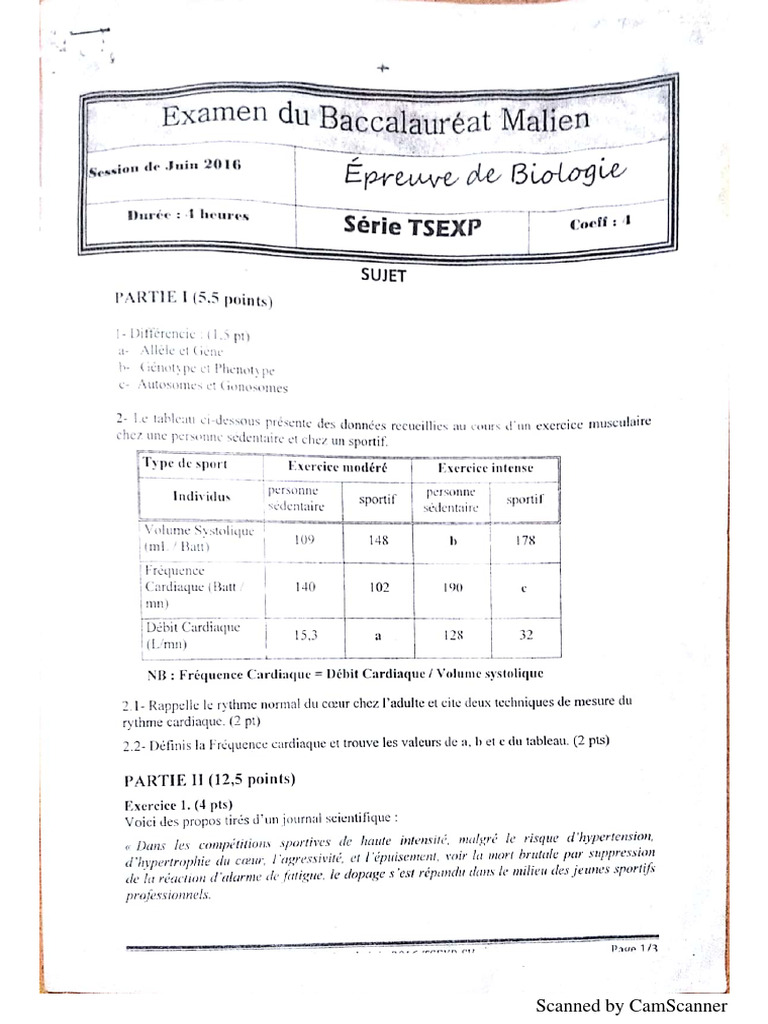 Sujets de Bac-1 | PDF