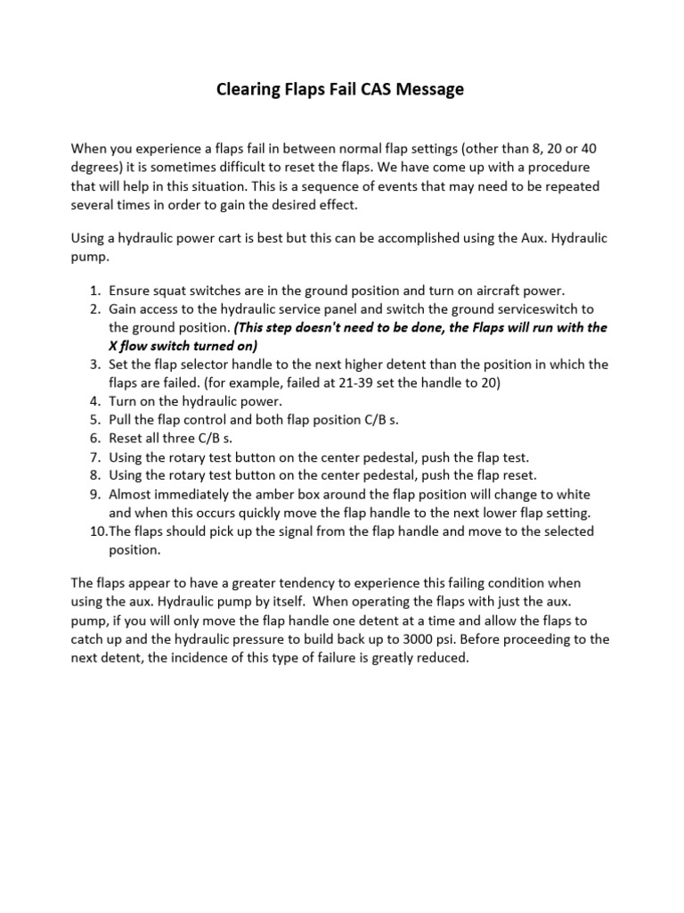 LEAR JET 45 Clearing Flaps Fail CAS Message | PDF | Pump | Aviation