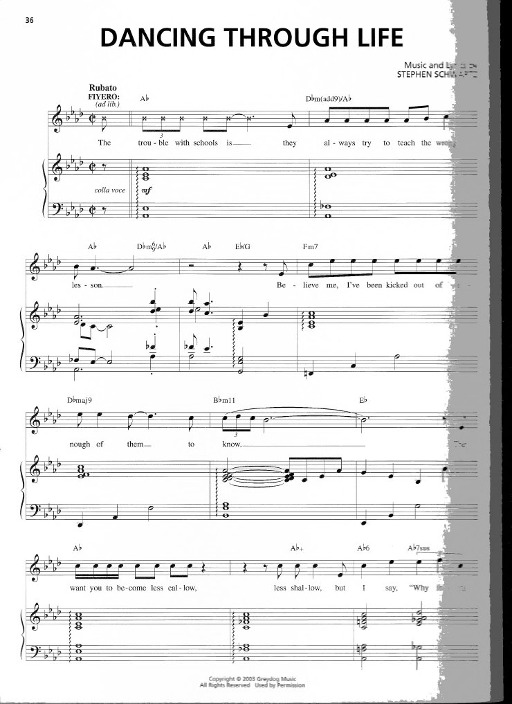 Wicked - Dancing Through Life | PDF