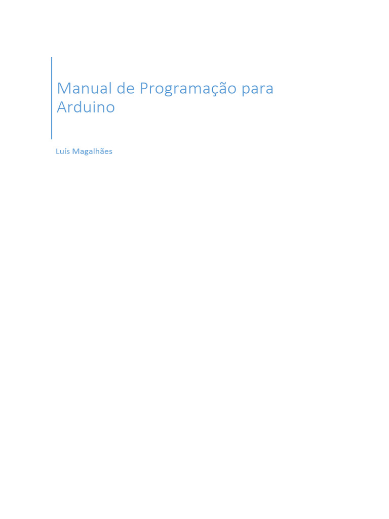 Manual Arduino1 | PDF | Arduino | Matriz (Matemática) Manual Arduino1 | PDF | Arduino | Matriz (Matemática)
