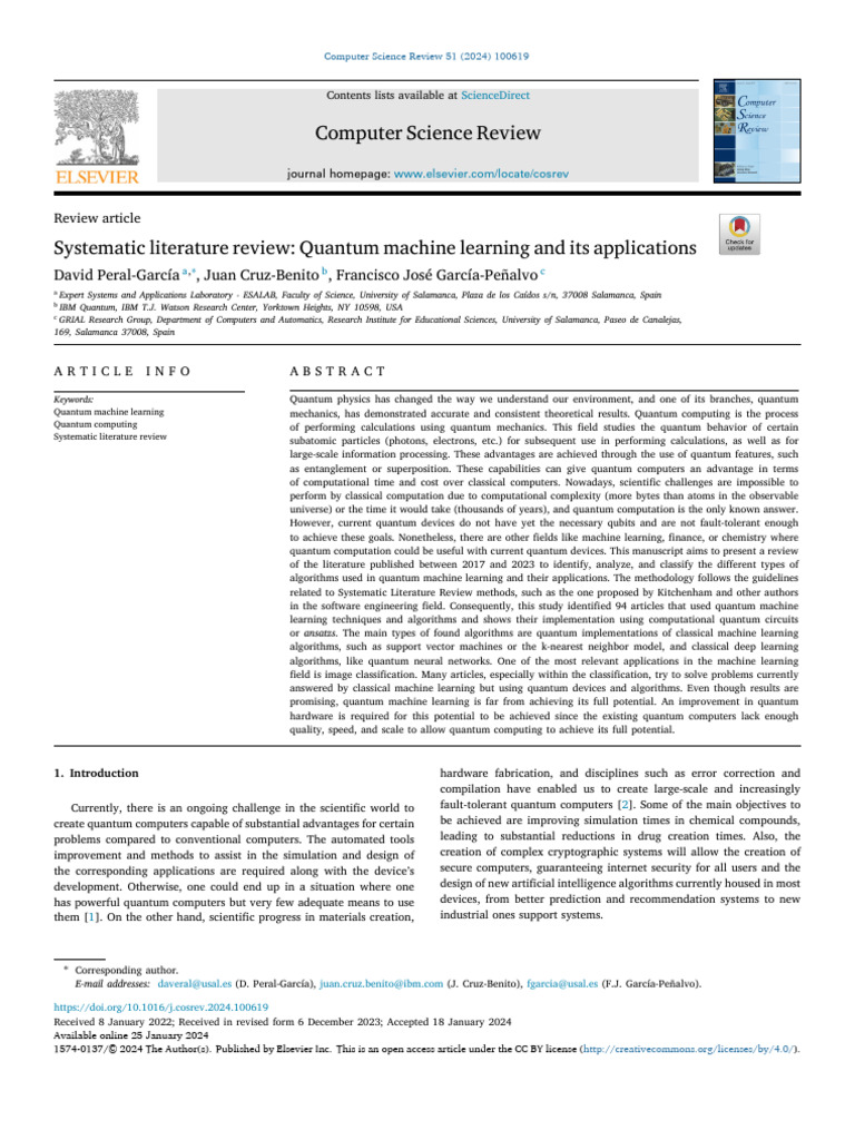 Qml Review Download Free Pdf Quantum Computing Support Vector Machine 