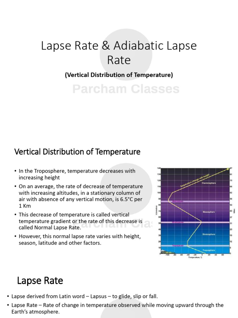 Lapse Rate Adiabatic LR | PDF | Troposphere | Physical Geography