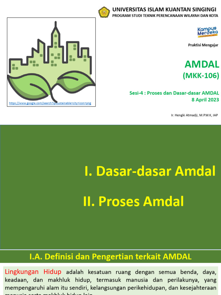 Hengki Sesi-4 Proses Dan Dasar-Dasar AMDAL | PDF