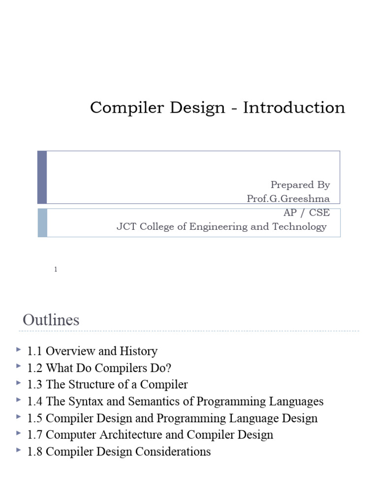 CD Greeshma | PDF | Parsing | Compiler
