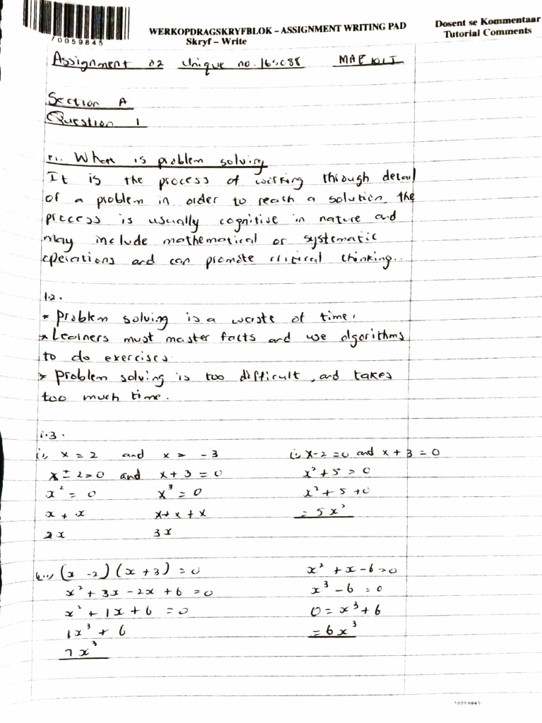 Assignment Writing Pad Overview | PDF | Science & Mathematics