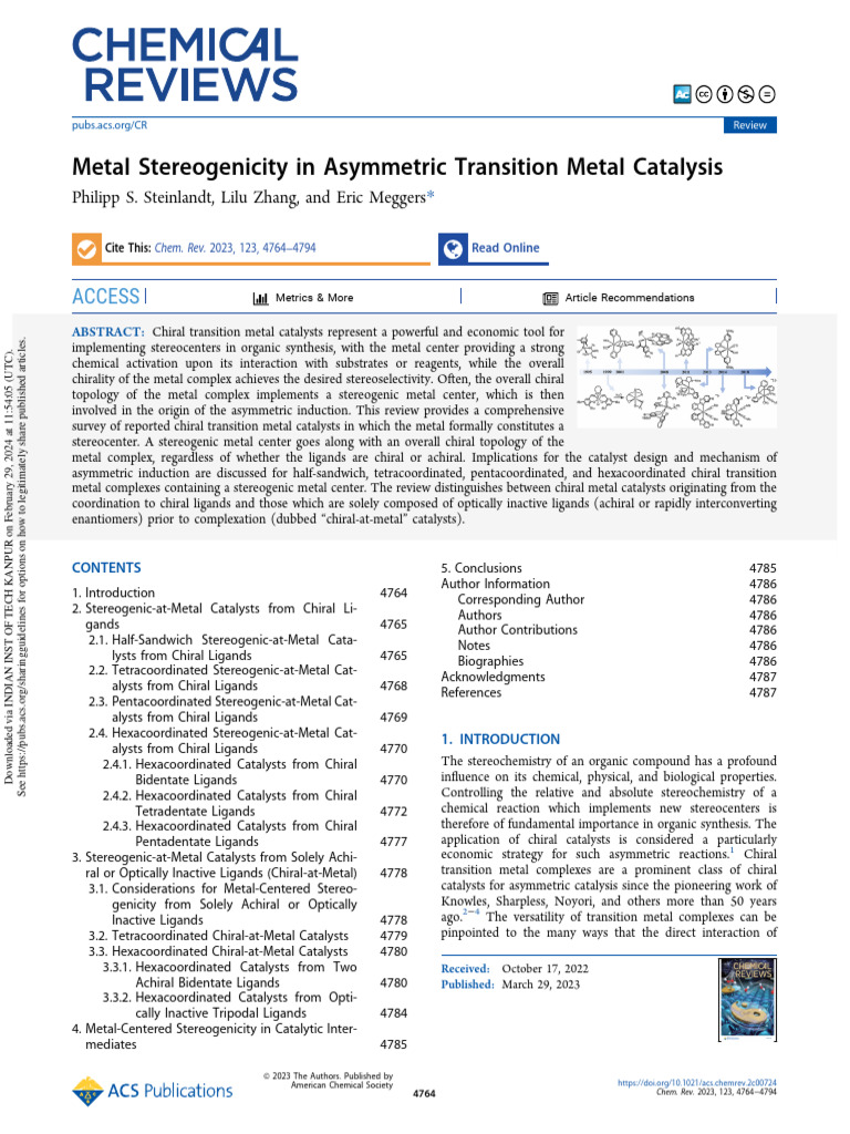 steinlandt-et-al-2023-metal-stereogenicity-in-asymmetric-transition-metal-catalysis (2) | PDF ...