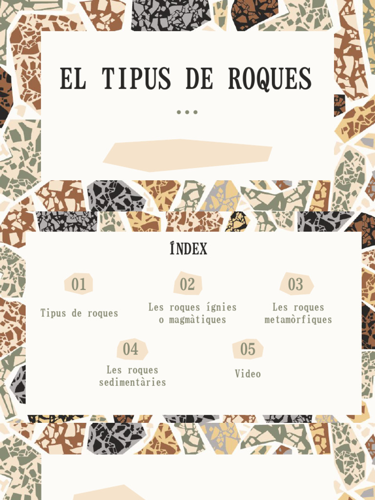 Apartat 2 - El Tipus de Roques | PDF