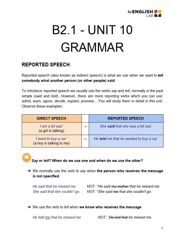 b2.1 - Unit 10 - Grammar | PDF | Grammar | Semantic Units b2.1 - Unit 10 - Grammar | PDF | Grammar | Semantic Units