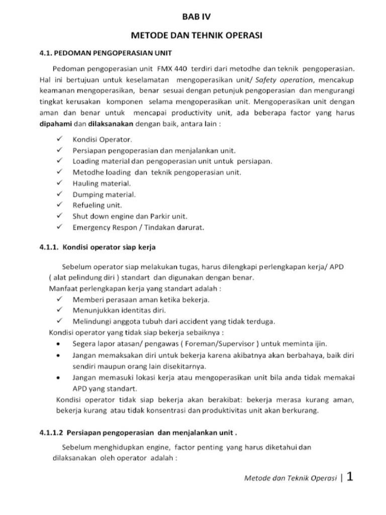 + Metode Pengoperasian DT Volvo + | PDF