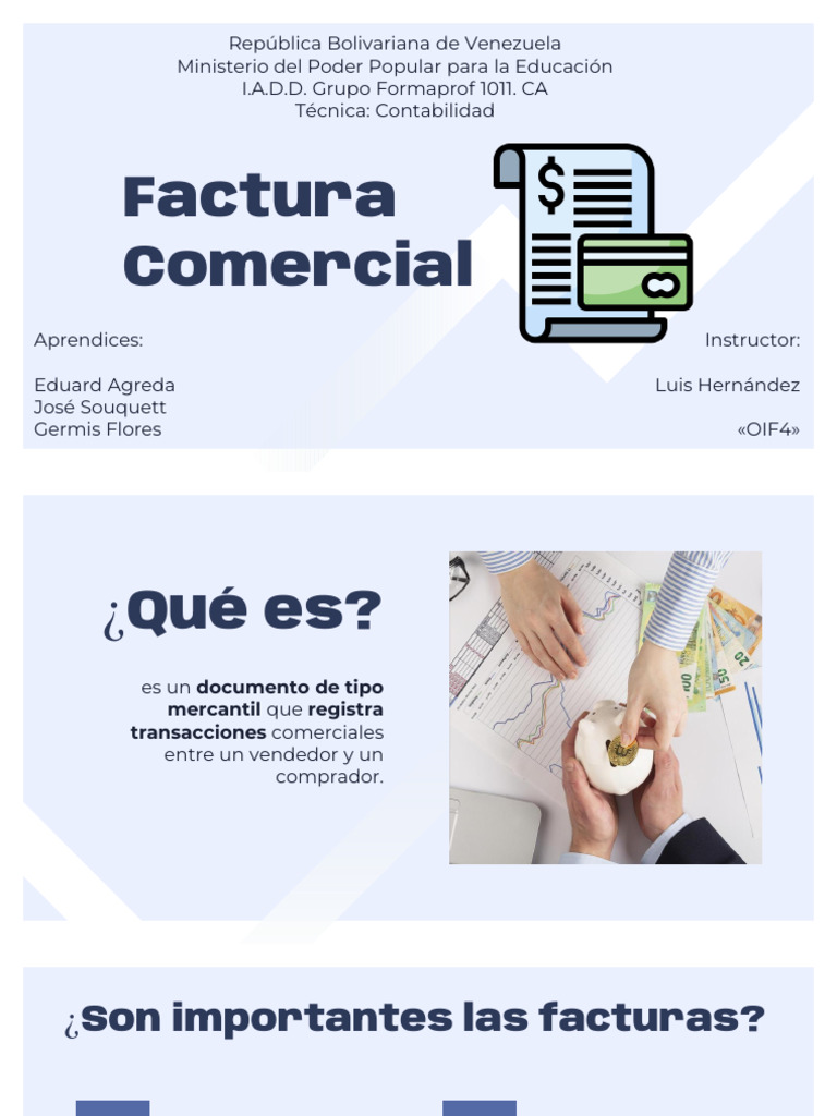 Factura Comercial | PDF | Contabilidad | Factura Factura Comercial | PDF | Contabilidad | Factura