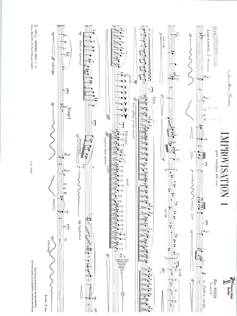 Improvisaciones #1, 2 y 3 (Ryo Noda) | PDF