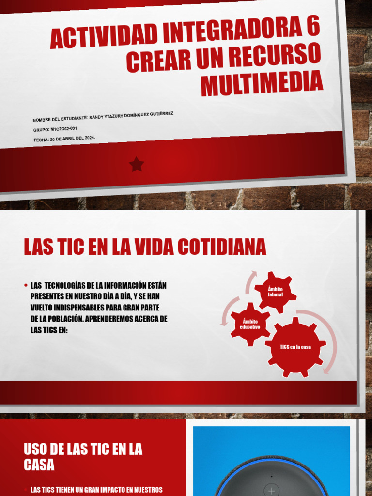 Act integradora 6 prepa en línea 2024 crear un recurso multimedia | PDF | Tecnología de ...