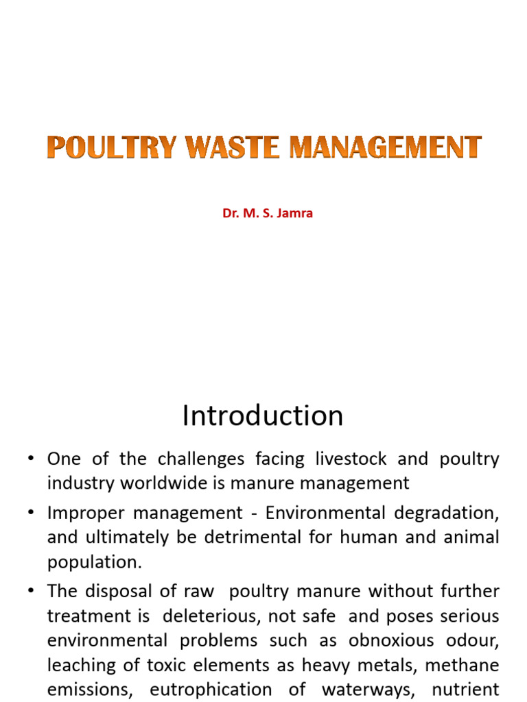 Poultry-Waste | PDF | Compost | Manure