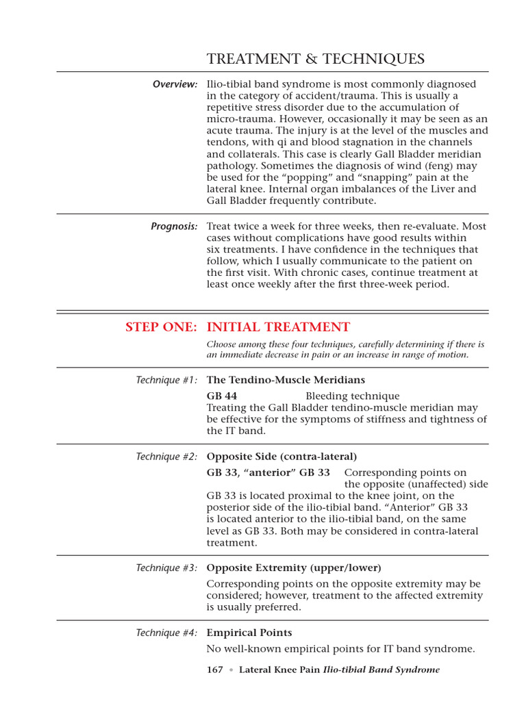 Acupuncture for IT Band Syndrome | PDF | Knee | Musculoskeletal System