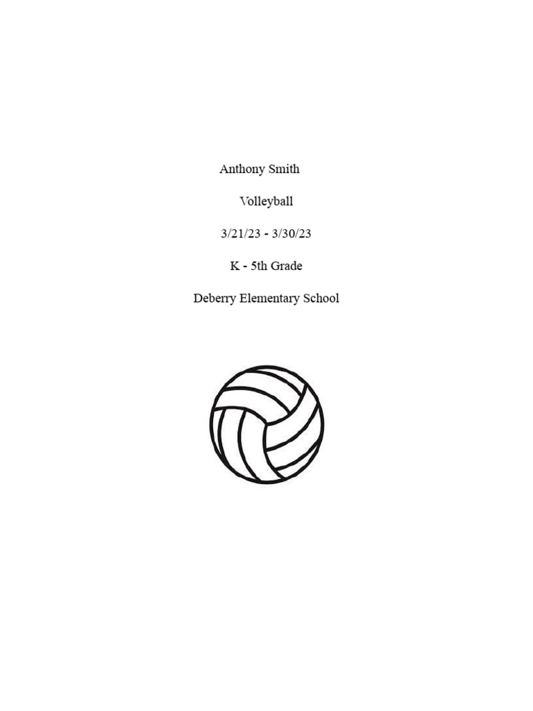 as unit plan | PDF | Volleyball