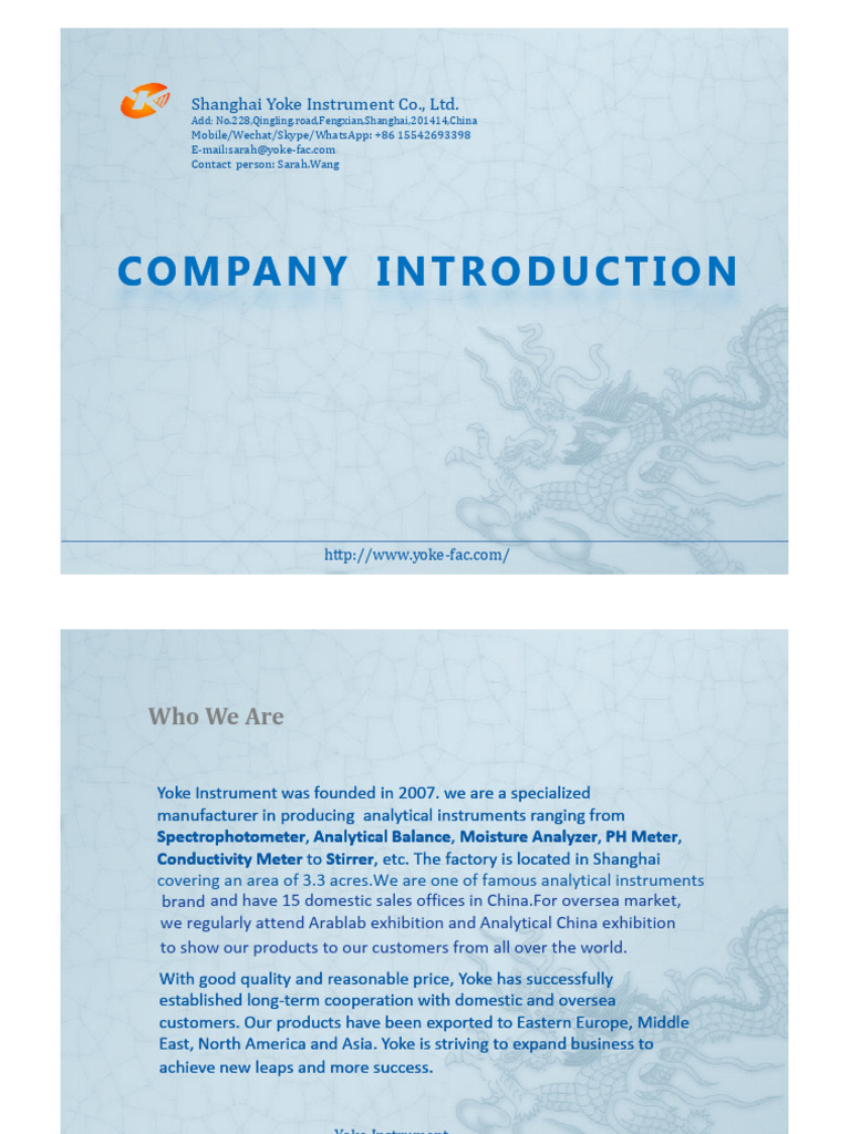 Yoke Instrument Catalogue Sarah | PDF | Spectrophotometry | Ultraviolet ...