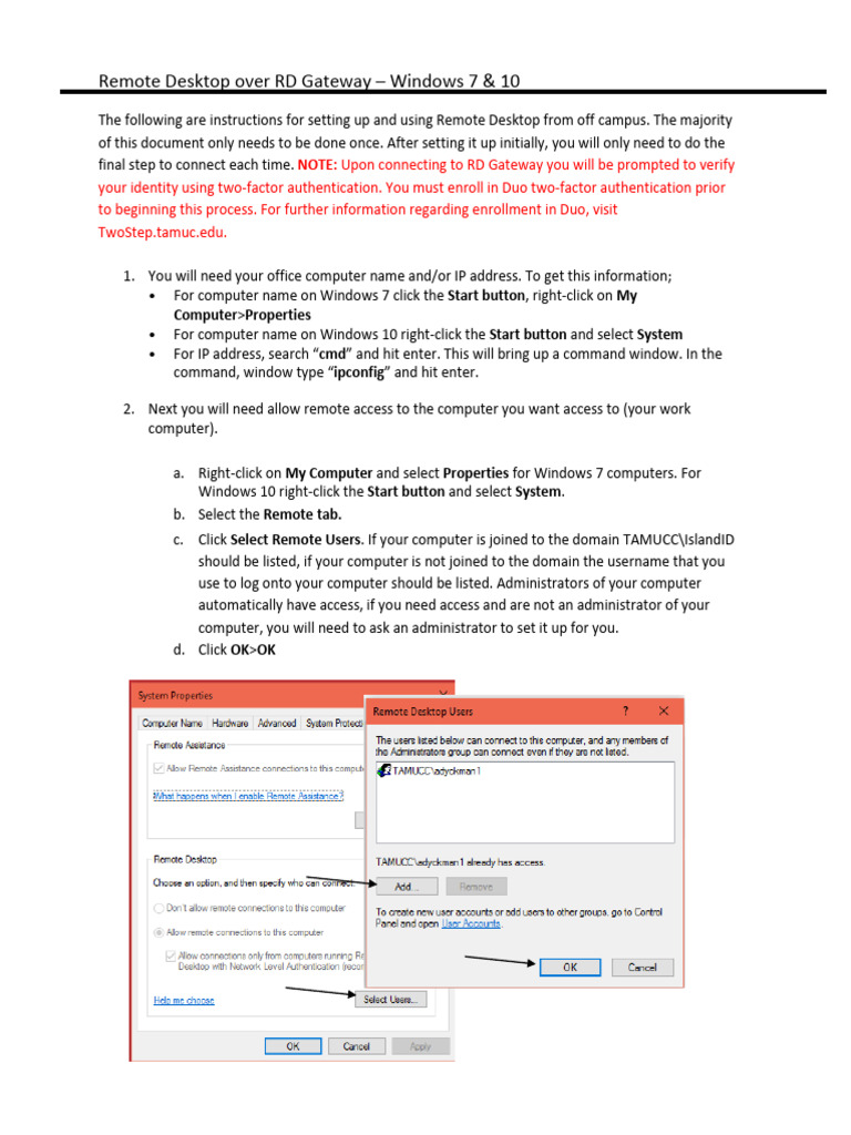 Rdgateway | PDF | Remote Desktop Services | Software