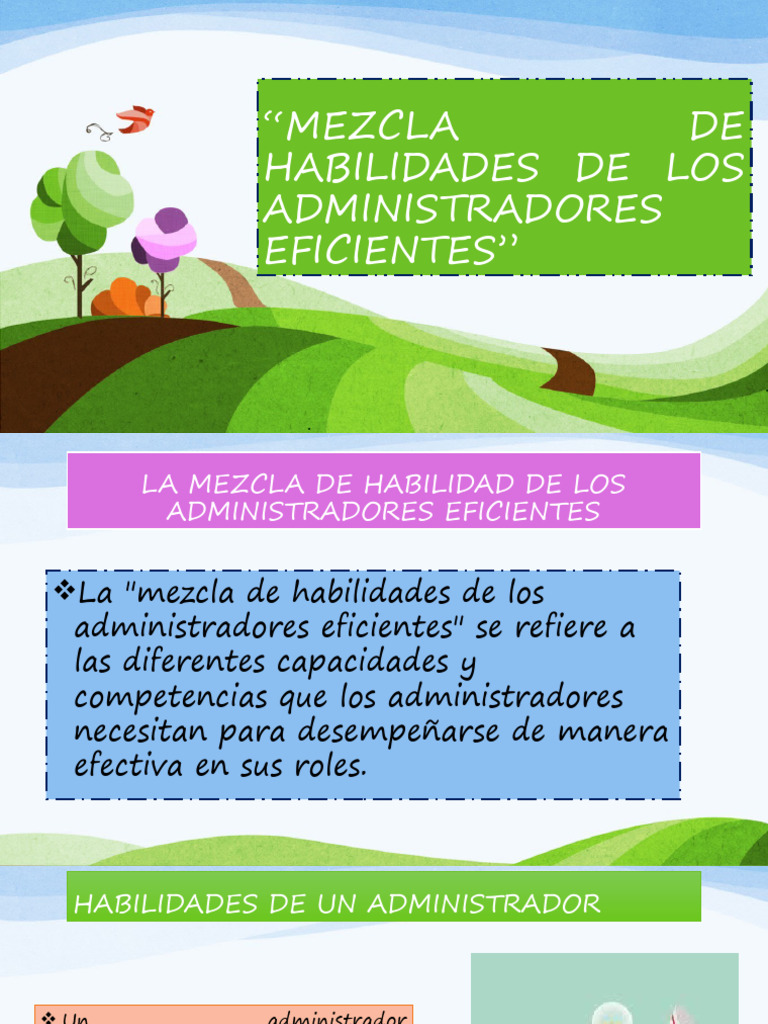 Habilidades Clave para Administradores Eficientes | PDF | Aprendizaje ...