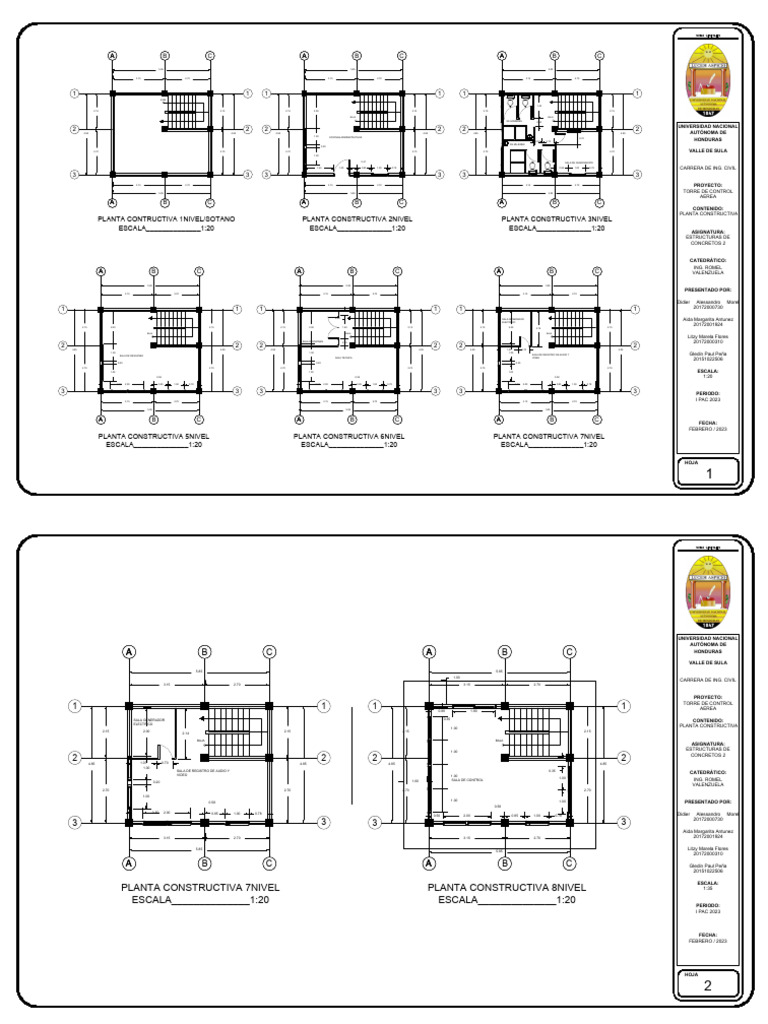 Planos Torre de Control Aérea | PDF