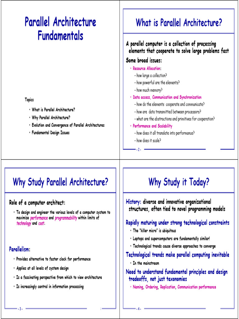 Parallel Architecture Fundamental Download Free Pdf Parallel Computing Central Processing Unit