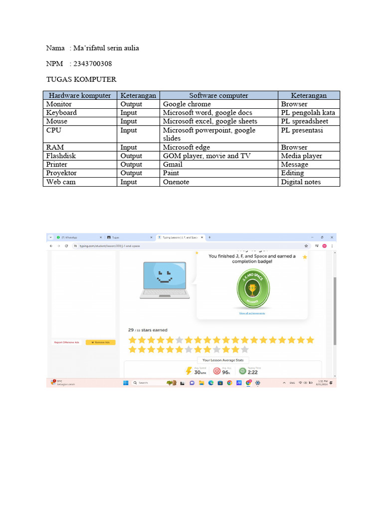 Tugas Komputer 1 | PDF