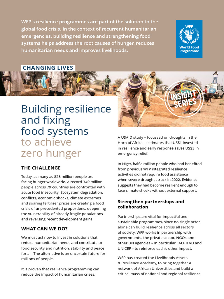 Building Resilience and Food Systems | Download Free PDF | World Food ...