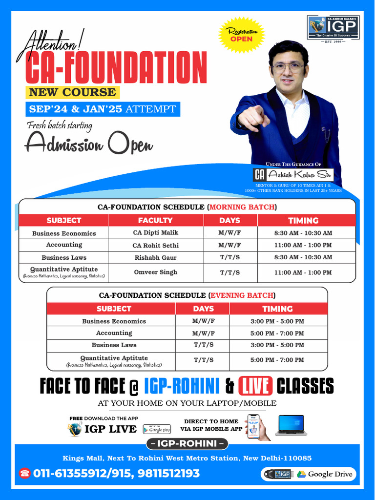 Ca Foundation Sep 24 Jan 25 Attempt Pp Pdf Science Business