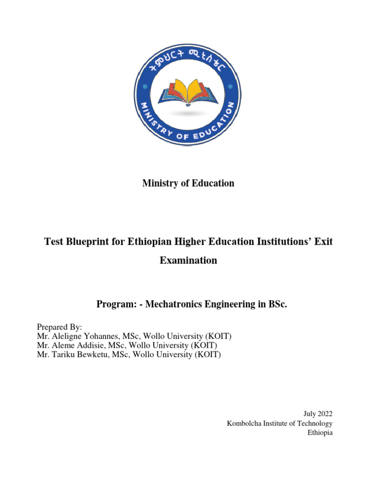 Mechatronics Blueprint Final | PDF | Control Theory | Digital Signal ...