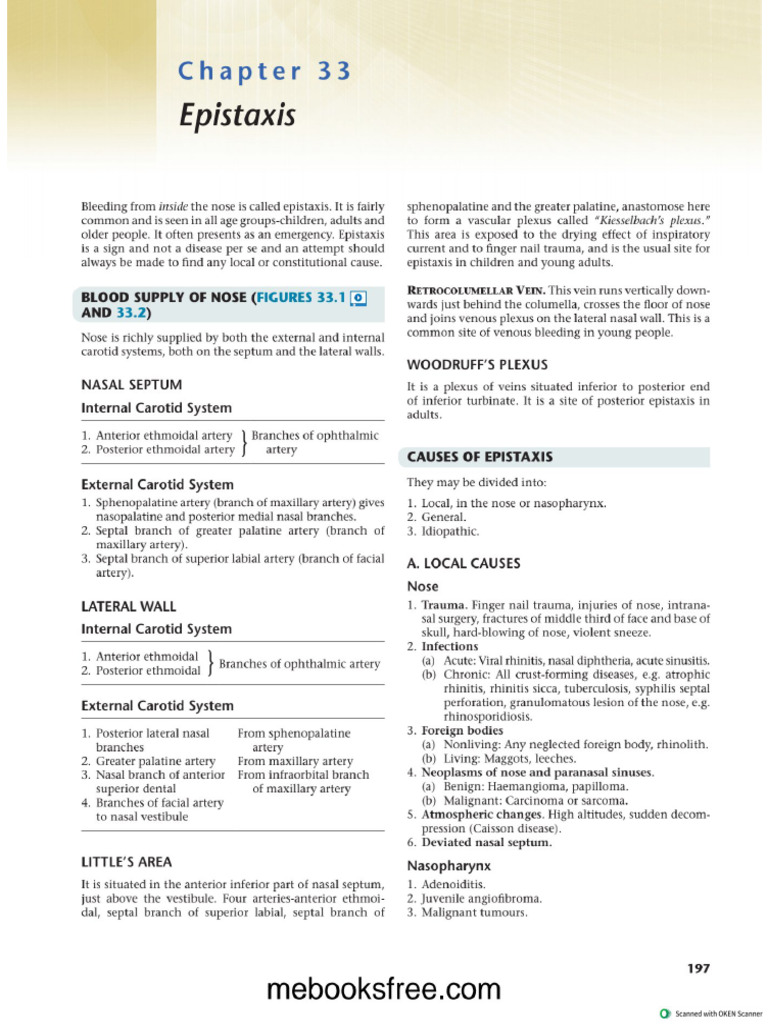 Epistaxis | PDF